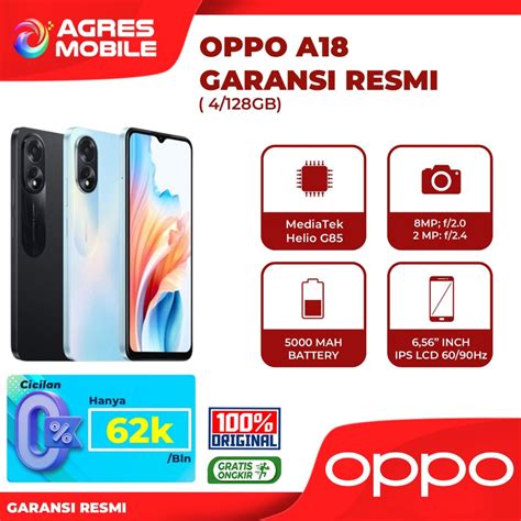 Jual OPPO A18 8 128GB 4GB 4GB Extended Ram Garansi Resmi Oppo Indonesia Shopee Indonesia