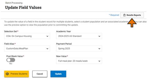 batch update field values