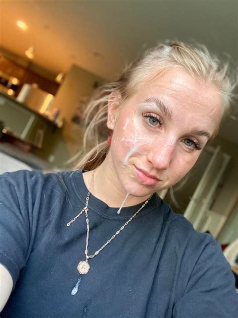 Blonde Babe Takes A Selfie After Facial Hippiedick