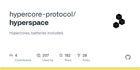 GitHub Hypercore Protocol Hyperspace Hypercores Batteries Included