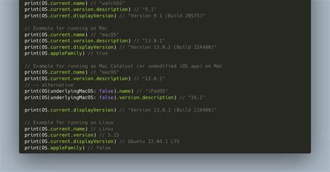 cross platform api to determine os version and name in swift