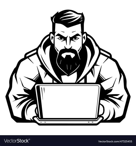 Software Engineer Immersed In Coding Royalty Free Vector