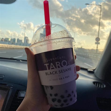 [공차] 신메뉴 타로바른밀크티 솔직 후기 네이버 블로그