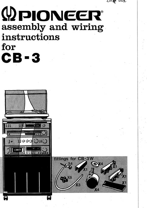 Owners Manual For Pioneer Cb 3 Download