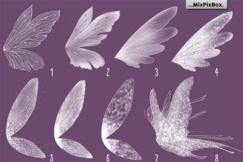 Fairy Wings Overlays Feenflügel zeichnung Feen zeichnungen Kunstzeichnungen