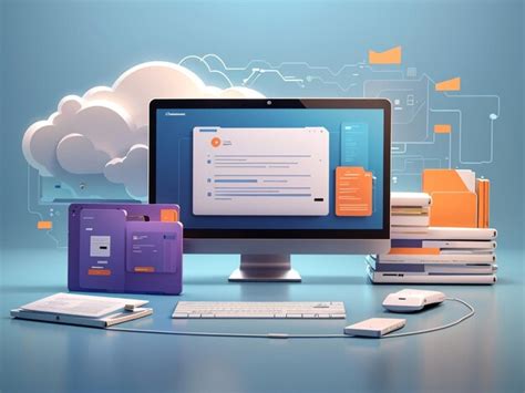Premium Ai Image Efficient Data Management Computer Laptop With Userfriendly Dashboard