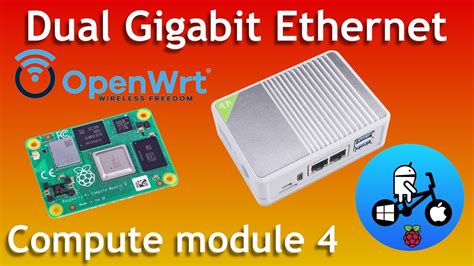 OpenWRT Mini Router Raspberry Pi Compute Module Case With Dual Gigabit Ethernet YouTube