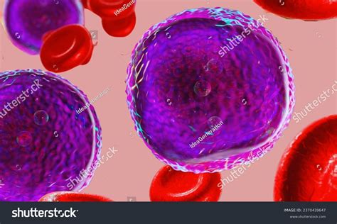 Acute Lymphoblastic Leukemia Illustration On Light Stock Illustration