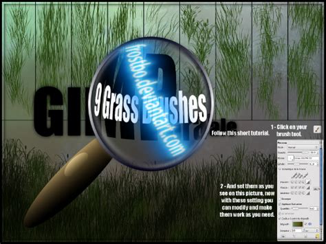 Grass Brush For GIMP SET By FrostBo On DeviantArt