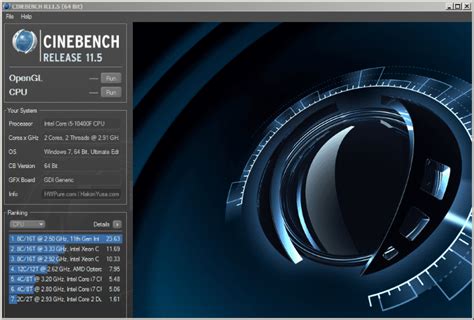 Cinebench Gpu Opengl R115 Benchmark Results And Comparison Hwpure
