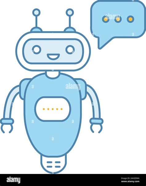 Chatbot Typing Answer Color Icon Talkbot With Three Dots In Speech
