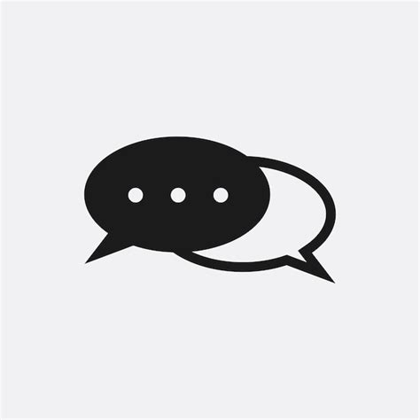 Premium Vector Chat Icon Isolated On White Background Vector Illustration