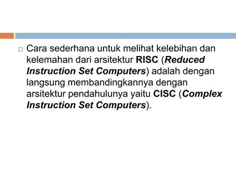 11 Risc Vs Cisc Mempelajari Konseppptx