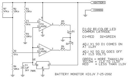 Power Electronics Circuits OTHER BATTERY VOLTAGE MONITOR CIRCUIT