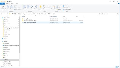 Solved Steelwork Connection Database 2019 Autodesk Community