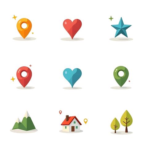 Vector Map Icons Map Location Icons Location Pin Vector Vector Location Marker Map Marker Design