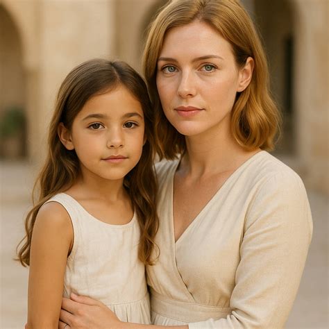 Mother And Daughter In Sunlit Courtyard By Haremfan On Deviantart