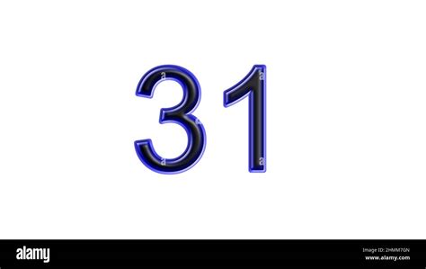 Number 31 Cut Out Stock Images And Pictures Alamy