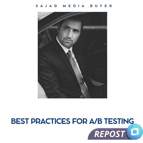 sajad hussain on linkedin best practices for a b testing → set clear