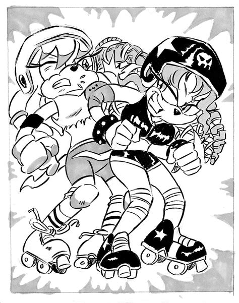 Sonic Roller Derby Gals Lien Da And Julie Su By Chauvels On Deviantart