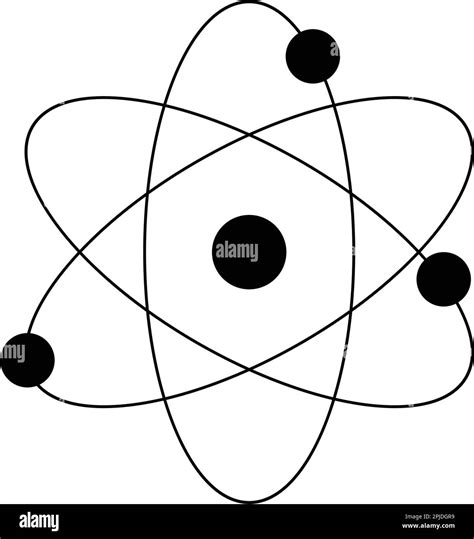 Molecular Atom Neutron Laboratory Icon Vector Physics Science Model For Your Web Site Design