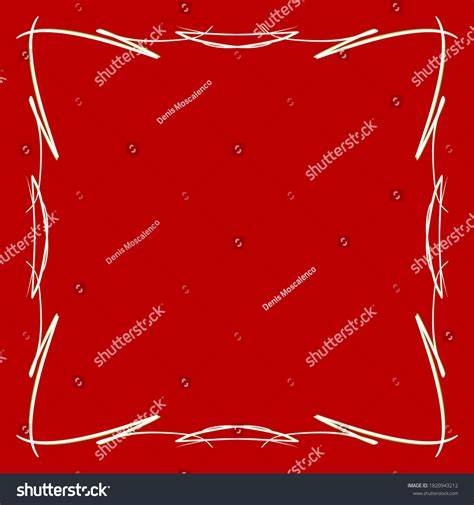 Frame On Red Background Border Design Stock Illustration 1820943212 Shutterstock