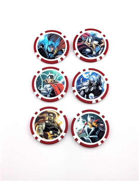 Heroclix Action Tokens Thunder Man Set Of 6 Etsy