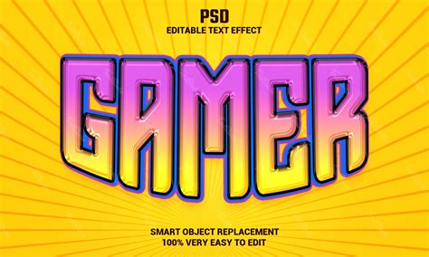 Gamer Text Effect Free Photoshop Psd File Gamer Text Effect Free Photoshop Psd File