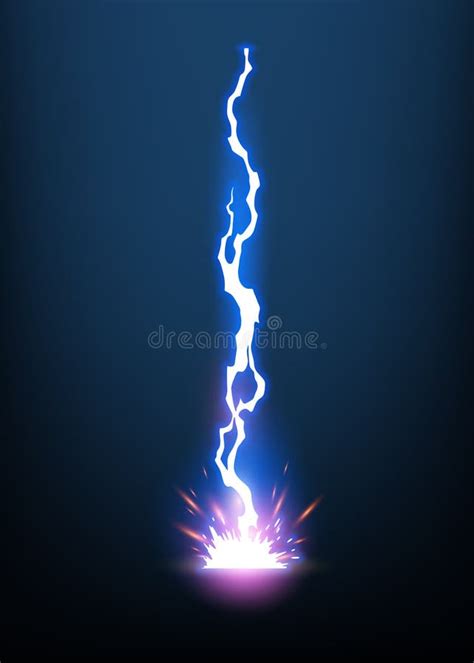 Lightning Animation With Sparks Electricity Thunderbolt Danger Light
