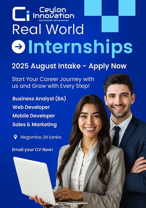 Internship Business Analyst Web Developer Mobile Developer Sales And Marketing Jobseeker Lk