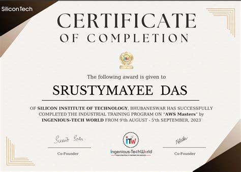 Srustymayee Das On Linkedin Aws Cloudcomputing Certification Ingenioustech Continuouslearning…