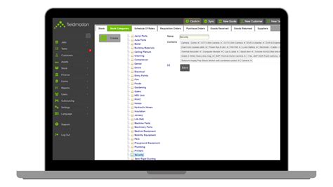 Stock Management Fieldmotion