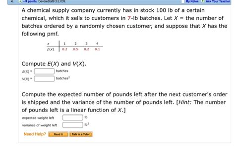 Solved 4 4 Points Devorestat9 3 E 039 My Notes Ask Your