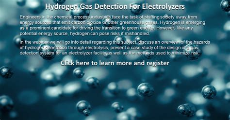 Hydrogen Gas Detection For Electroyzers Kenexis