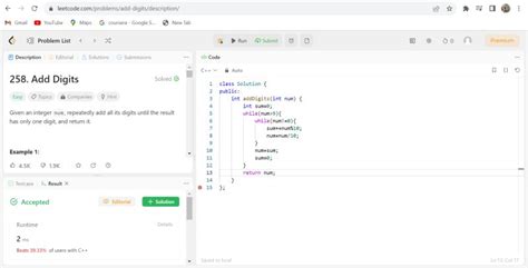 Devesh Rehan On Linkedin Leetcodeq 258 Add Digits