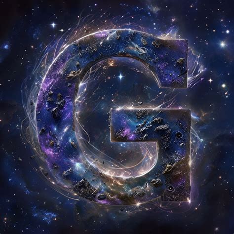 Cosmic Steam Powered G Monogram With Molten Metal Design Playground