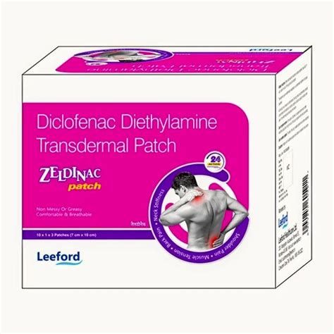 Diclofenac Transdermal Patch Packaging Size 3 Patches At ₹ 150pack