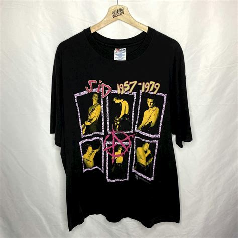 Band Tees × Vintage 1995 Rip Sid Vicious Sex Pistols Anarchy Logo Punk Rock Tee Grailed
