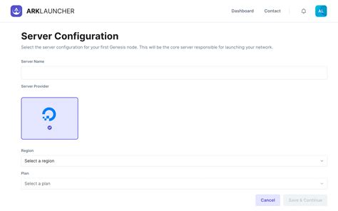 server configuration arklauncher
