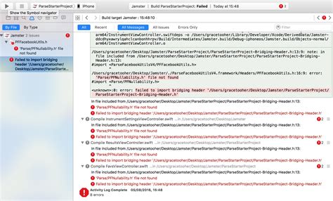 Xcode Migrating From Parse To Back 4 App New Parse Sdk Is Throwing