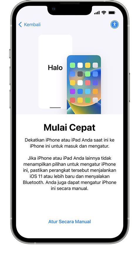 Mengatur iPhone atau iPad - Apple Support (ID)