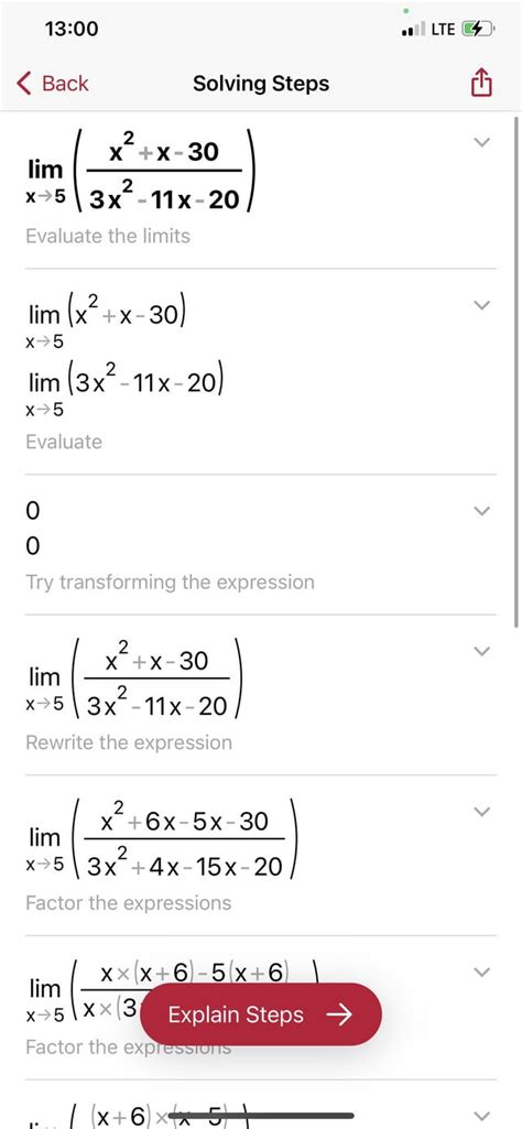 [mathematical limits] why would my answer be wrong it seems like i did