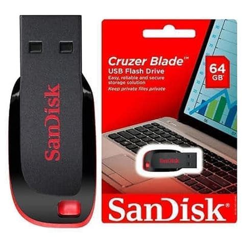 Jual SANDISK FLASHDISK 64GB USB 2.0 / FLASH DISK 64 GB USB2.0 CRUZER BLADE - Jakarta Utara ...