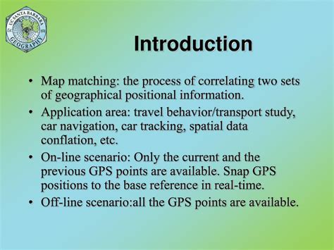 PPT Map Matching Of GPS Traced Travel Data In GIS Environment A Travel Transportation Study