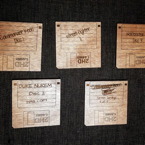 Laser Cut Some Coasters For A Friend We Grew Up Playing These Games At His House R Lasercutting