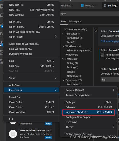 vscode macros 配置代码末尾加分号后自动换行 csdn博客