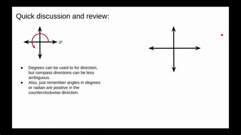 Component Vectors For Physics Part 2 With Compass Directions Youtube