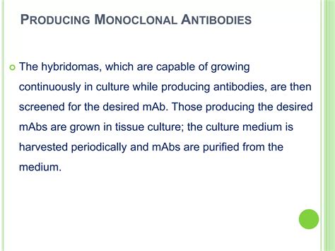 Polyclonal And Monoclonal Antibody Production PPT Blood Disorders Diseases And Conditions