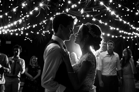 El Novio Y La Novia Bailan Por Primera Vez Un Momento Romántico