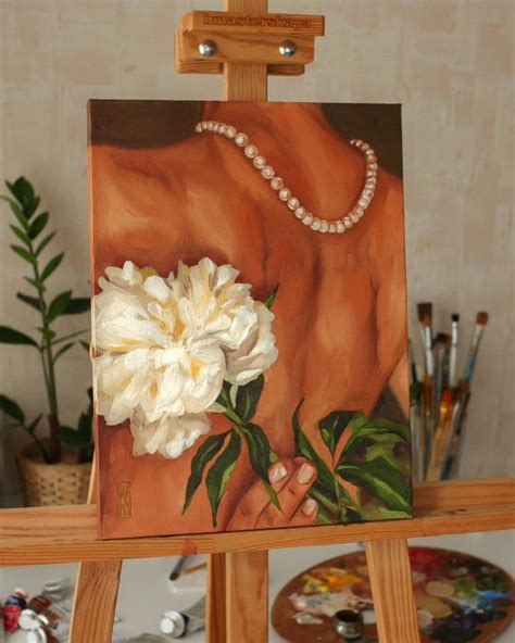 Нежная картина маслом в 2025 г Картины маслом Художественные рисунки Картины